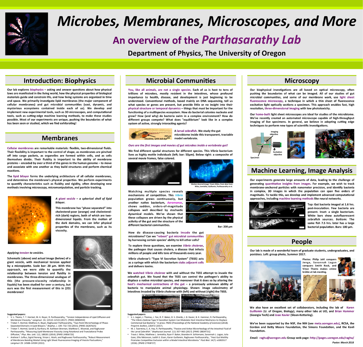 A lab overview poster – The Eighteenth Elephant